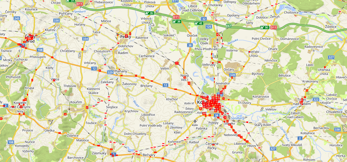 Mapy kriminality - Kolín