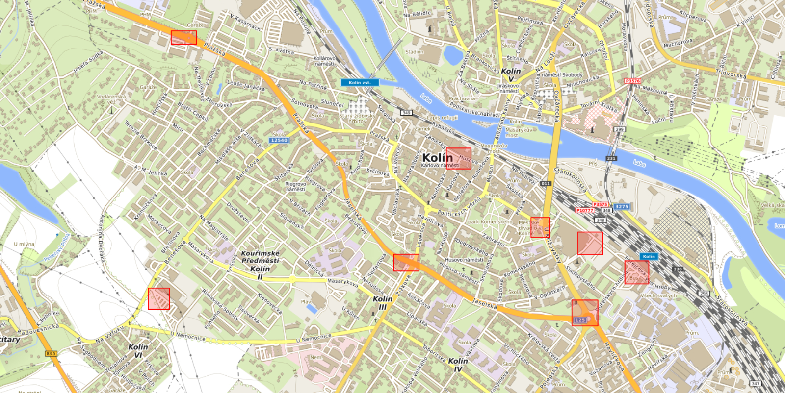 Mapy kriminality - Kolín